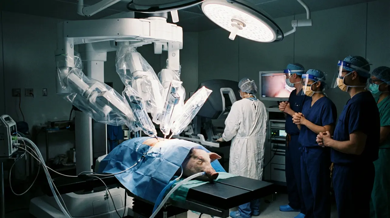 Outpoll | Chinese AI Robot Performs Autonomous Surgery on Pig