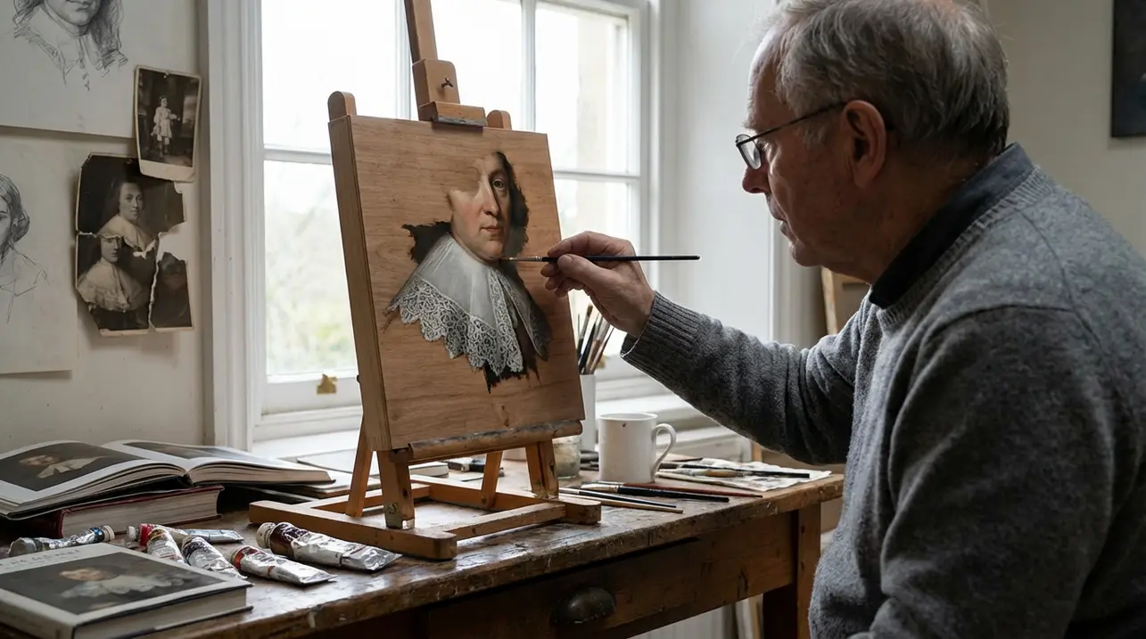 Outpoll | Derrick Guild's Fragmented Trompe-l'œil Portraits Reference ...