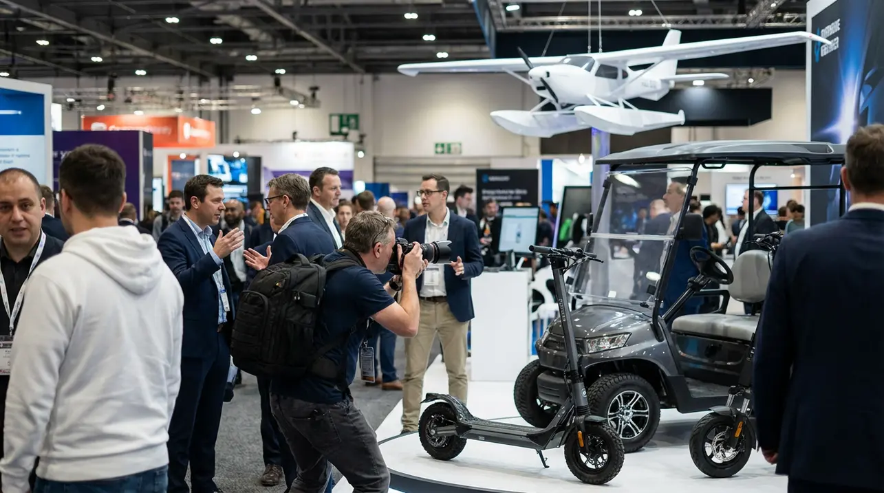 Outpoll | Navee unveils fast e-scooter, AI golf cart, and seaplane at CES.